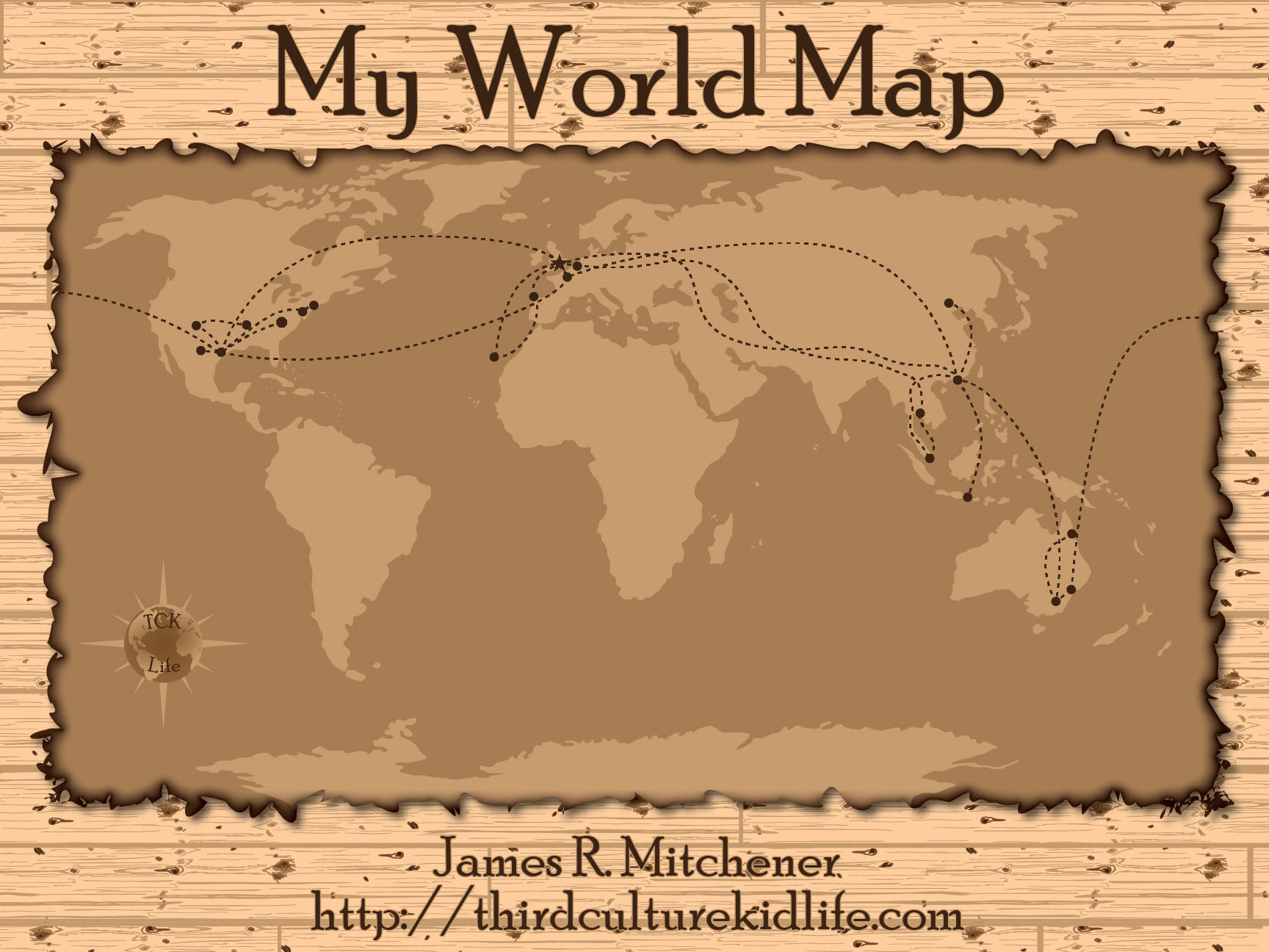 My World Map: The Travels of my Life | Third Culture Kid Life